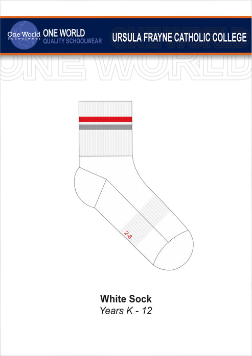 Socks - White – Ursula Frayne Catholic College Uniform Store
